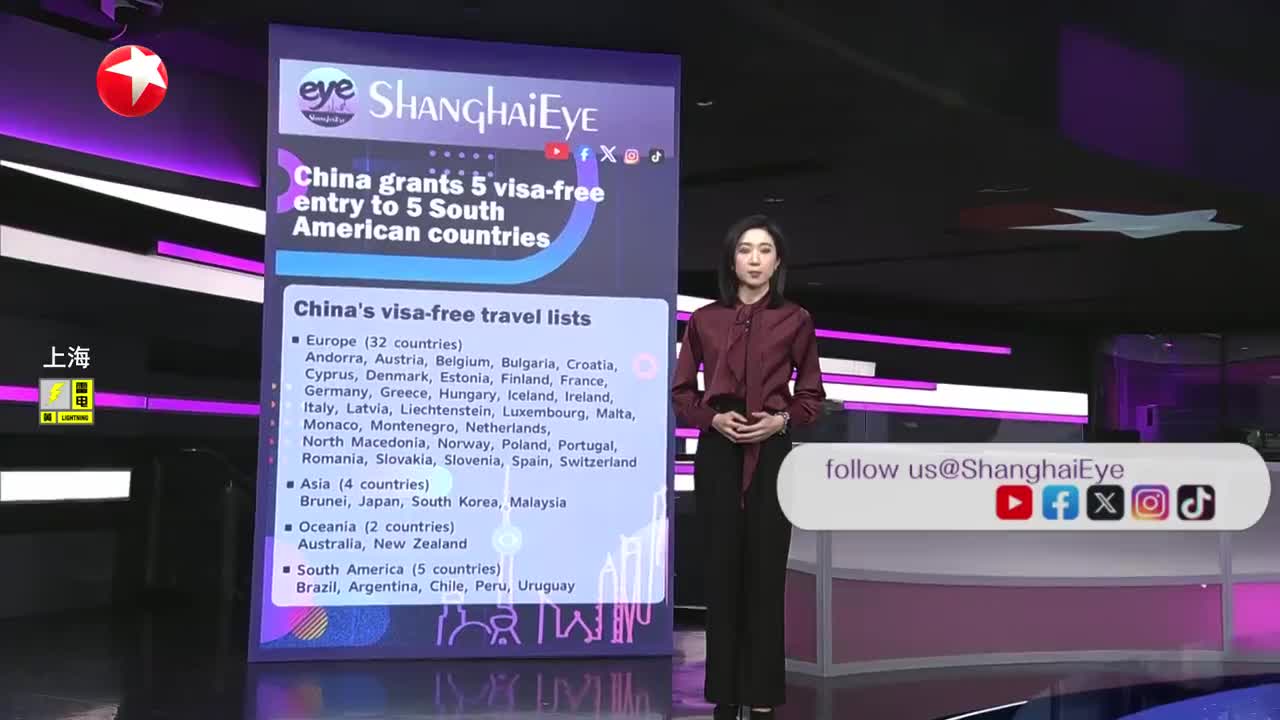 China grants 5 visa-free entry to 5 South American countries_看看新闻网